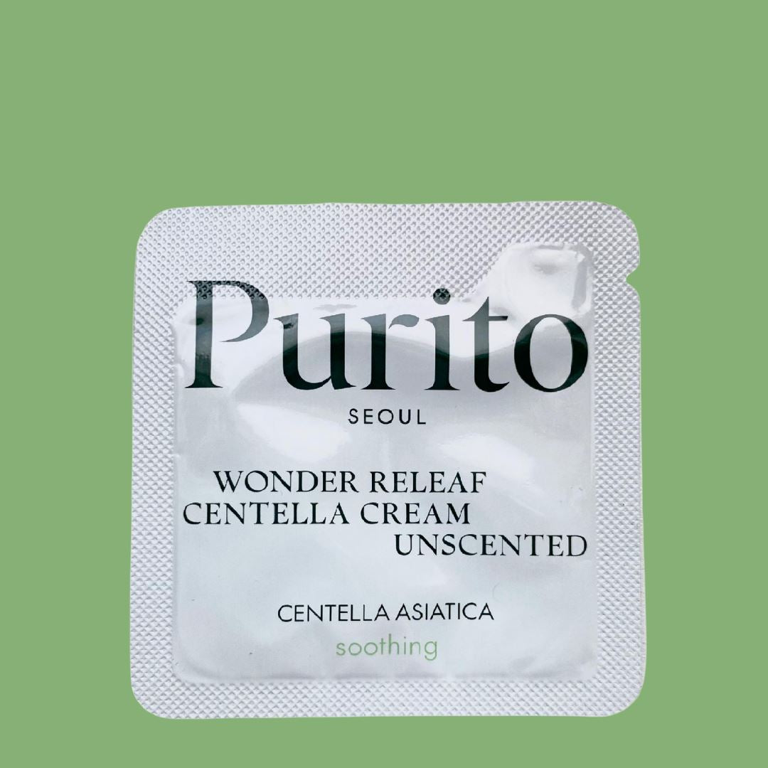 PURITO SEOUL Wonder Releaf Centella Cream Unscented 1ml (Pouch Sample ...
