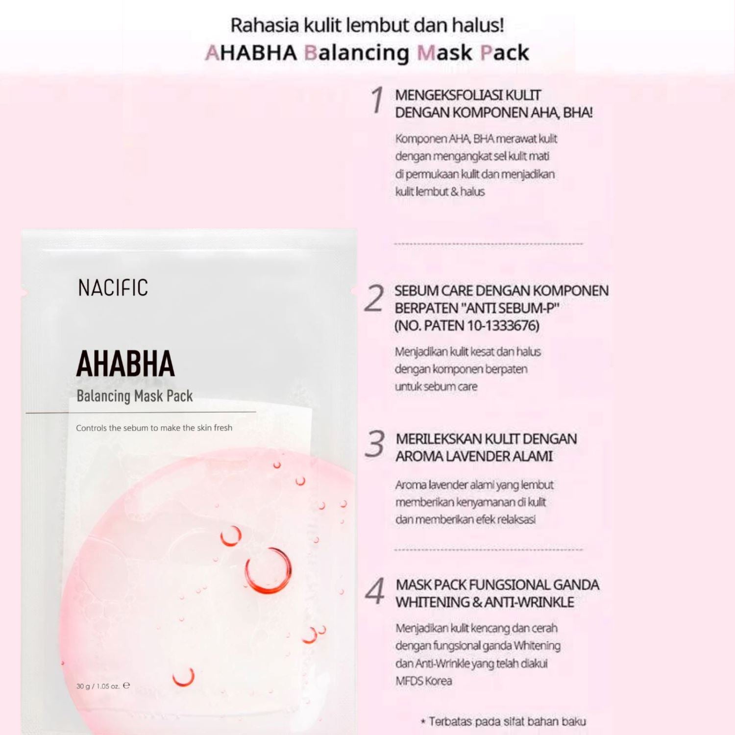Nacific | AHA BHA Balancing Mask 30g | ORION XO Sri Lanka
